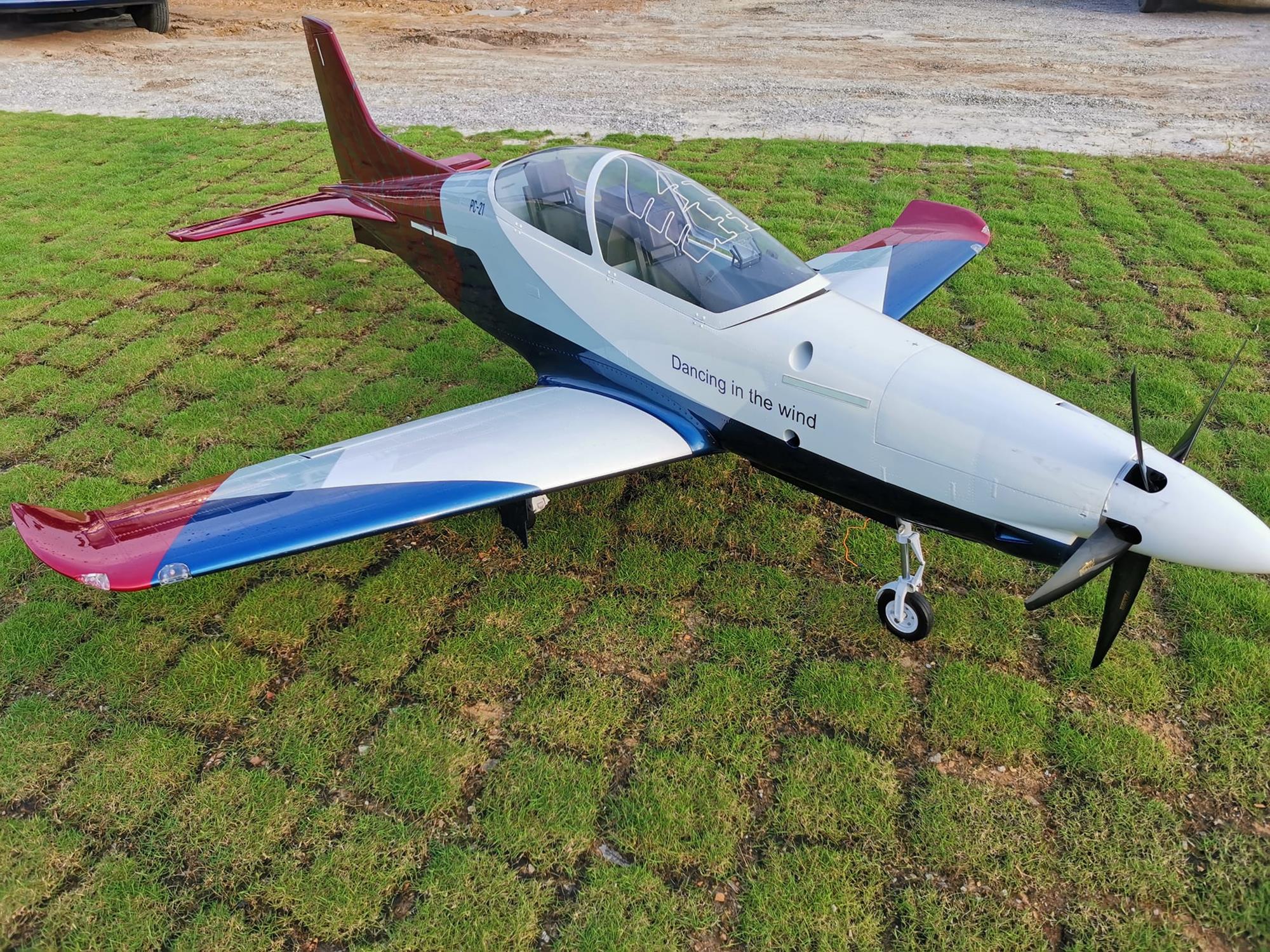 JMB Jets - PC-21 2400mm ARF Kit Blue/Red/White (With Electric Retracts)